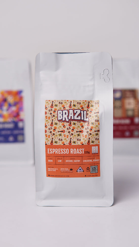 Espresso Roast Brazil Ground Coffee (125g) – LEO Coffee